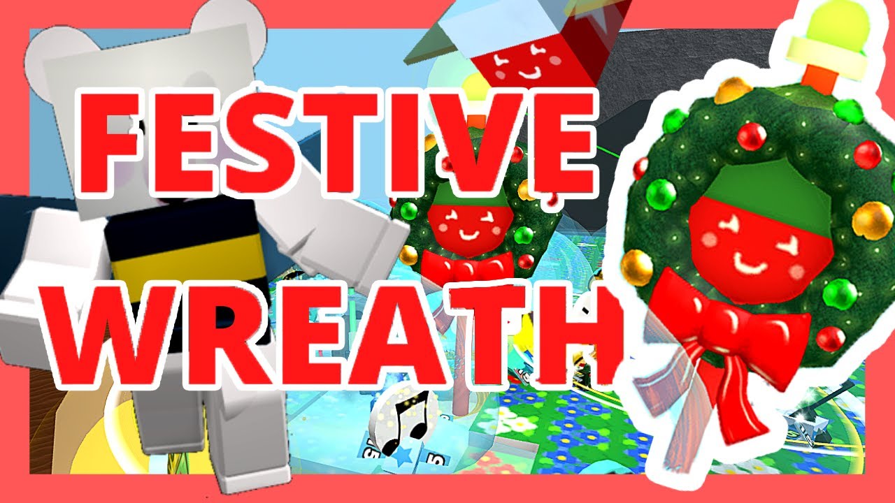 Festive Wreath from Bee Bear! | Roblox Bee Swarm Simulator - YouTube