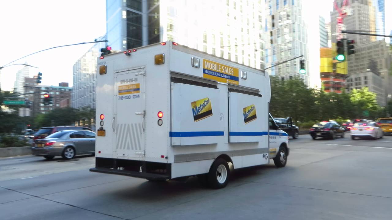 MTA MetroCard Sales Van at West St/Chambers St - YouTube