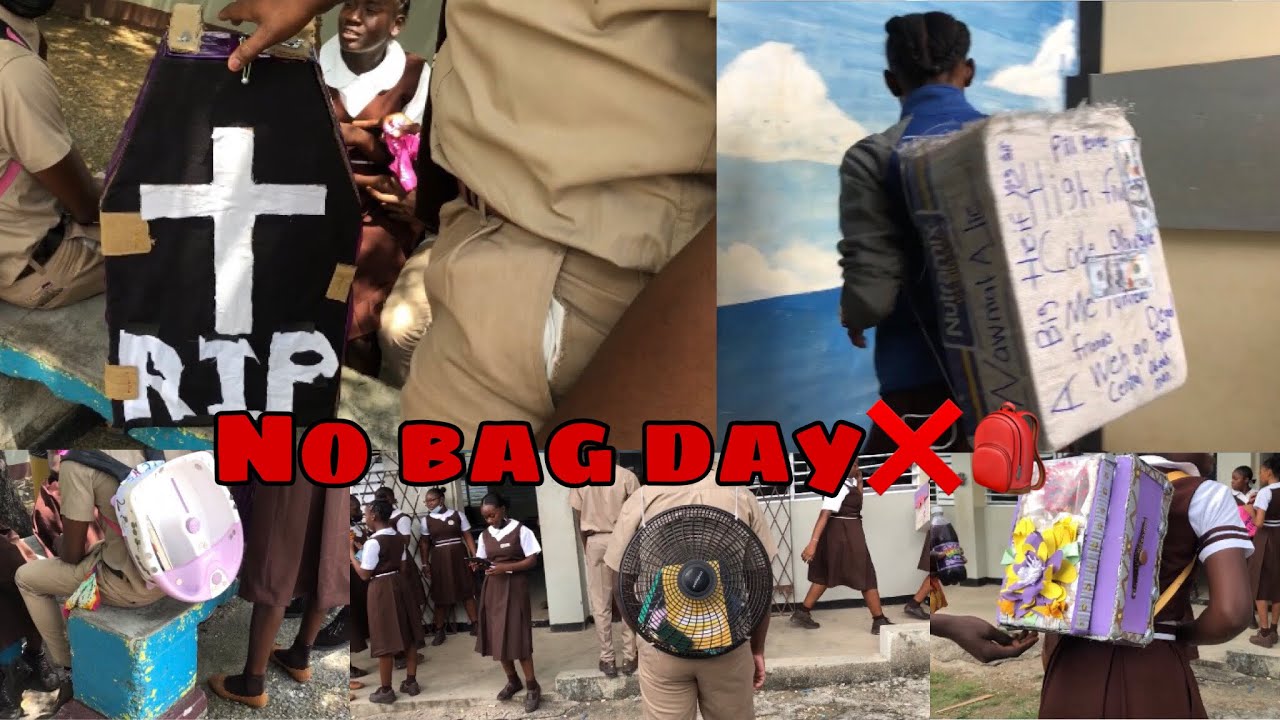 No bag day at central high school 🎒😂 - YouTube
