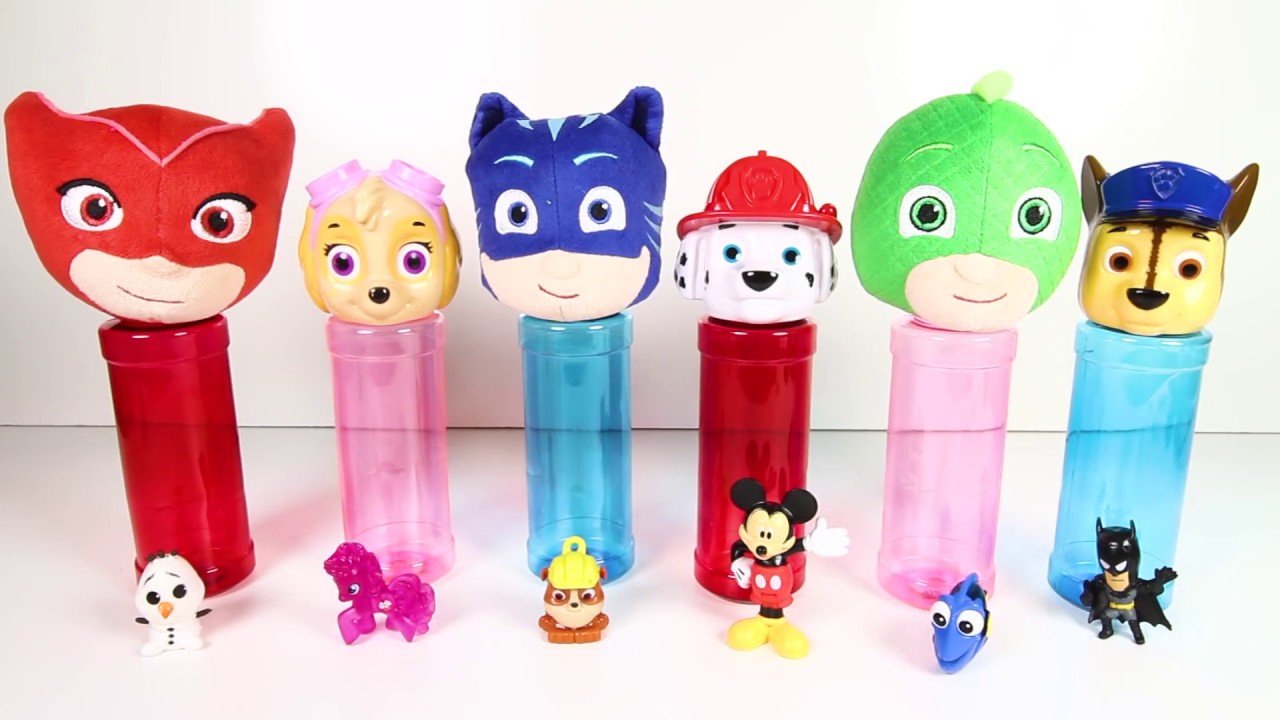 Paw Patrol and PJ Masks Slime Heads Game - Trolls Toys, Boss Baby ...