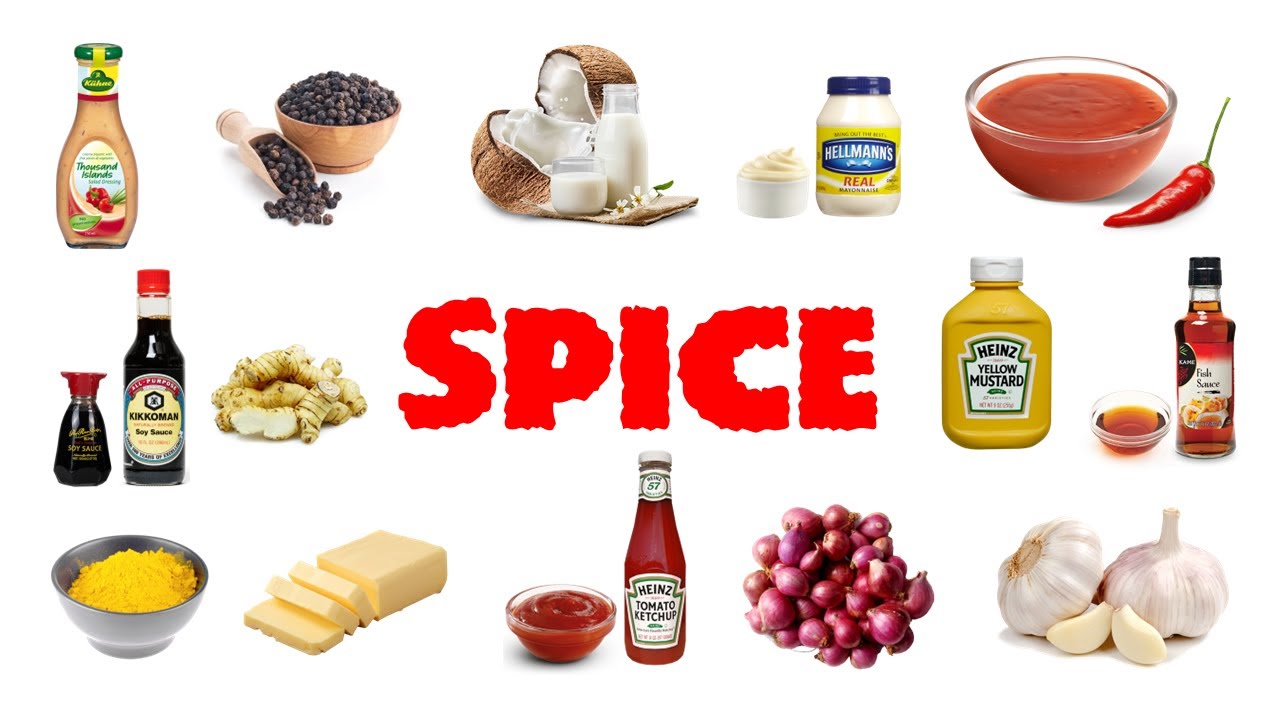 Spice English vocabulary | English vocabulary with picture | Practice ...