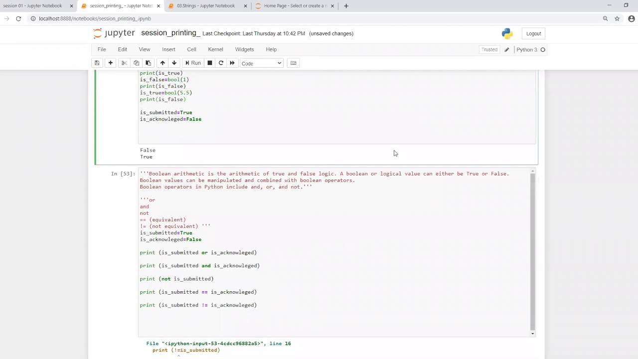 Interactive Lecture Python Part 1 Youtube 9490