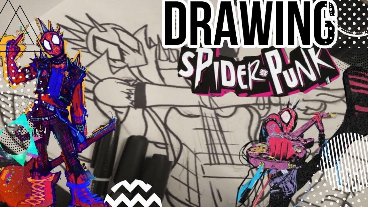 Drawing Spider-punk parte 1 del spider-verse - YouTube