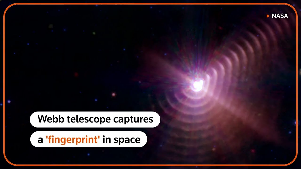 NASA telescope captures cosmic 'fingerprint' formed by two stars - YouTube
