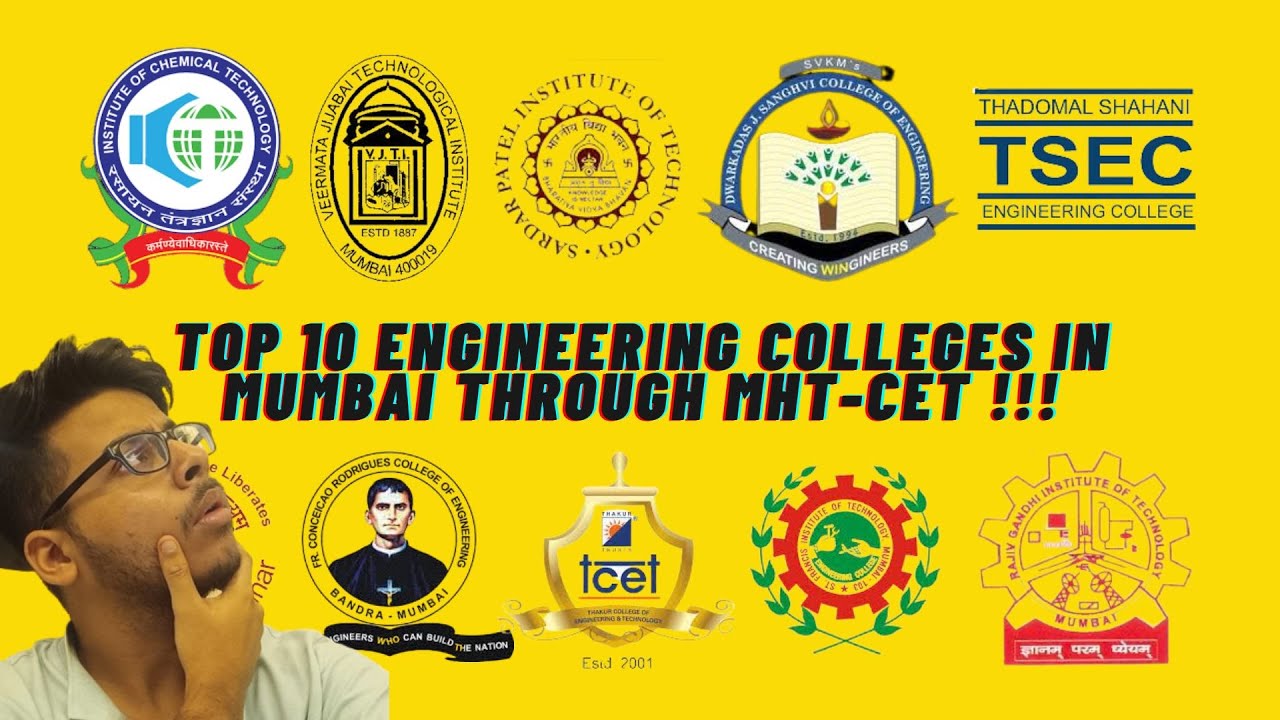 TOP 🔟 ENGINEERING COLLEGES IN MUMBAI THROUGH MHTCET | MHT-CET 2023 | 🌆💻 ...