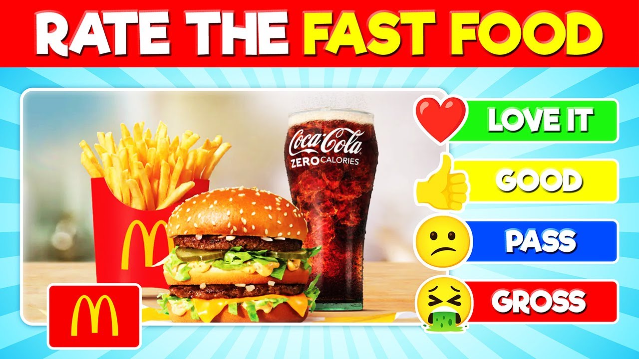 Fast Food Tier List | Rate the Junk Food 🍟 🍕 🍔 🍩 - YouTube