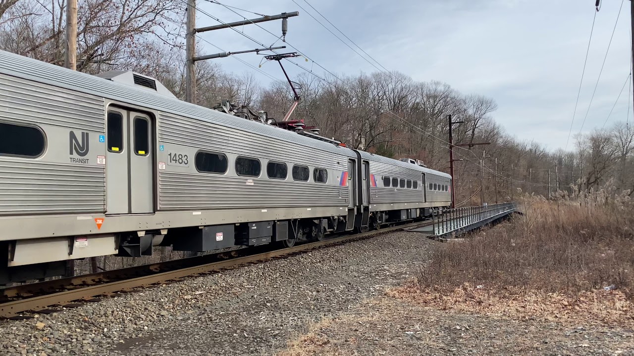 NJT Arrow III 1482 Crosses The Millington Trestle 12/30/20 - YouTube