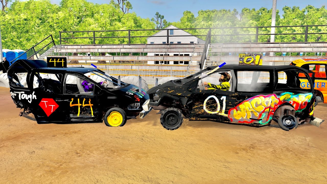 BeamNG Demolition Derby (Hobo Minivans) (2nd Run On This Lansdale ...