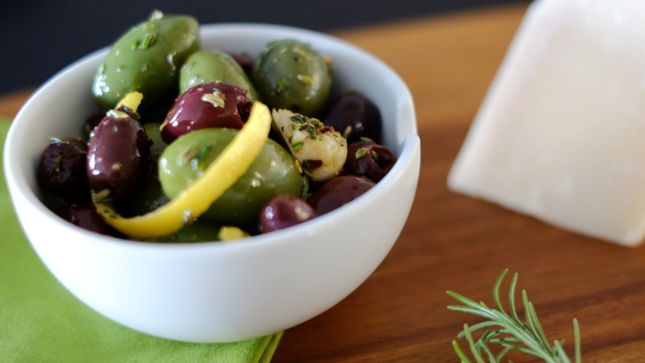 Marinated Mixed Olives - YouTube