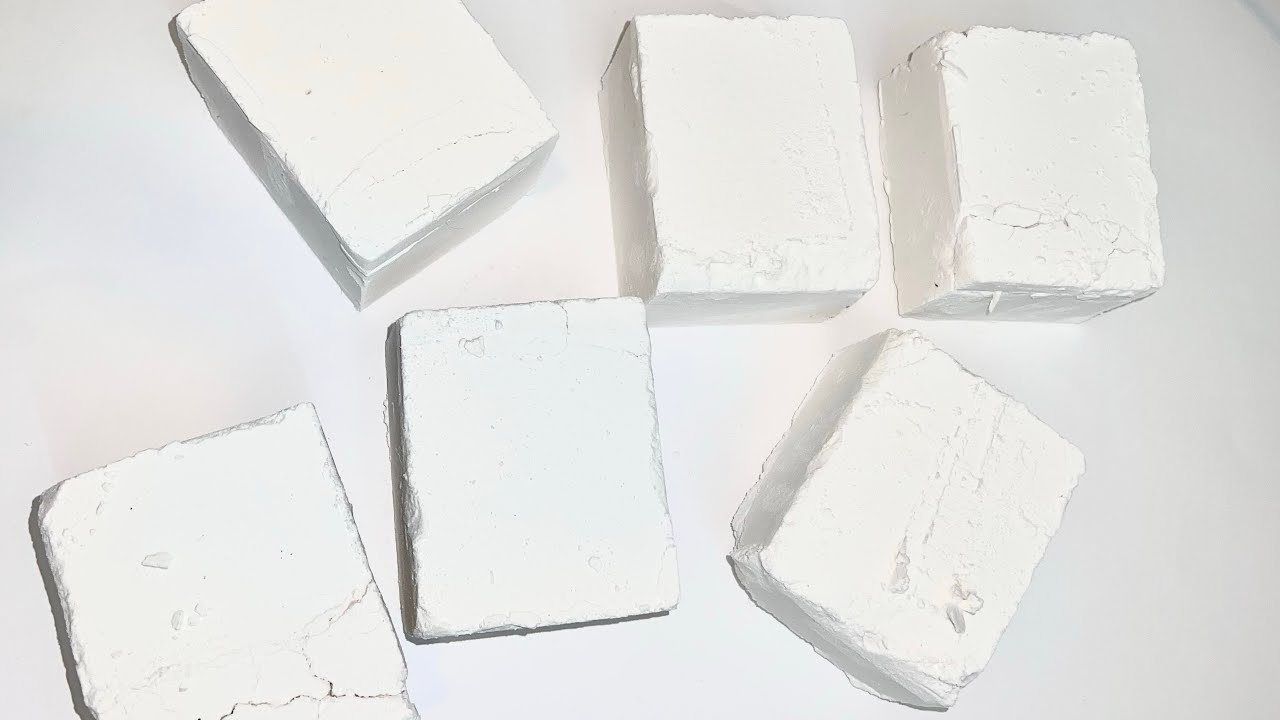 Crunchy White Baking Soda Blocks ASMR - YouTube