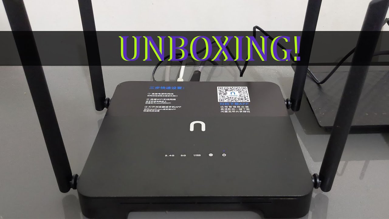 NEWIFI 3 D2 AC1200 MU-MIMO Dual Band Gigabit WiFi Router Access - UNBOXING - YouTube