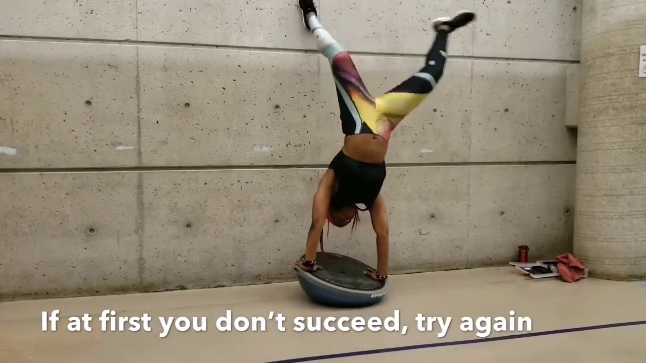 Bosu Burpees & Handstand Push-up Fun - YouTube