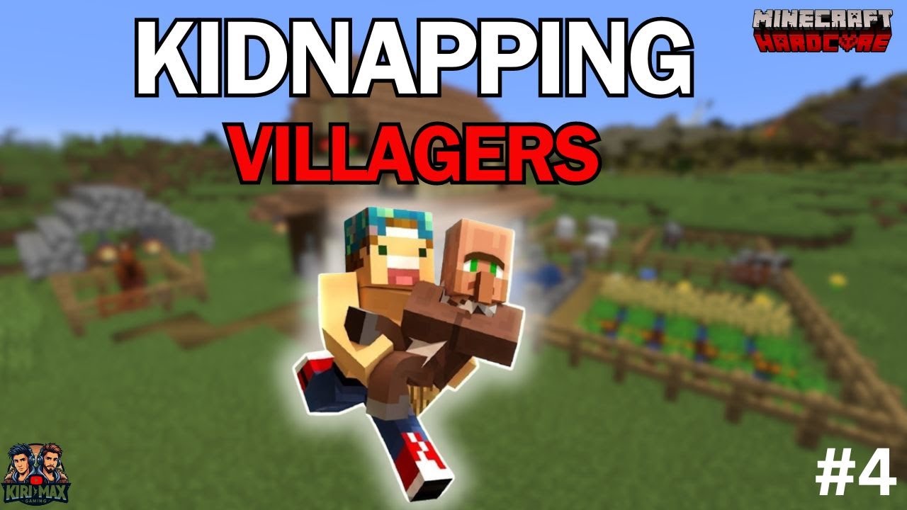 Kidnapping Villagers in "MINECRAFT " / New Villager House 🏠 #kirimax # ...