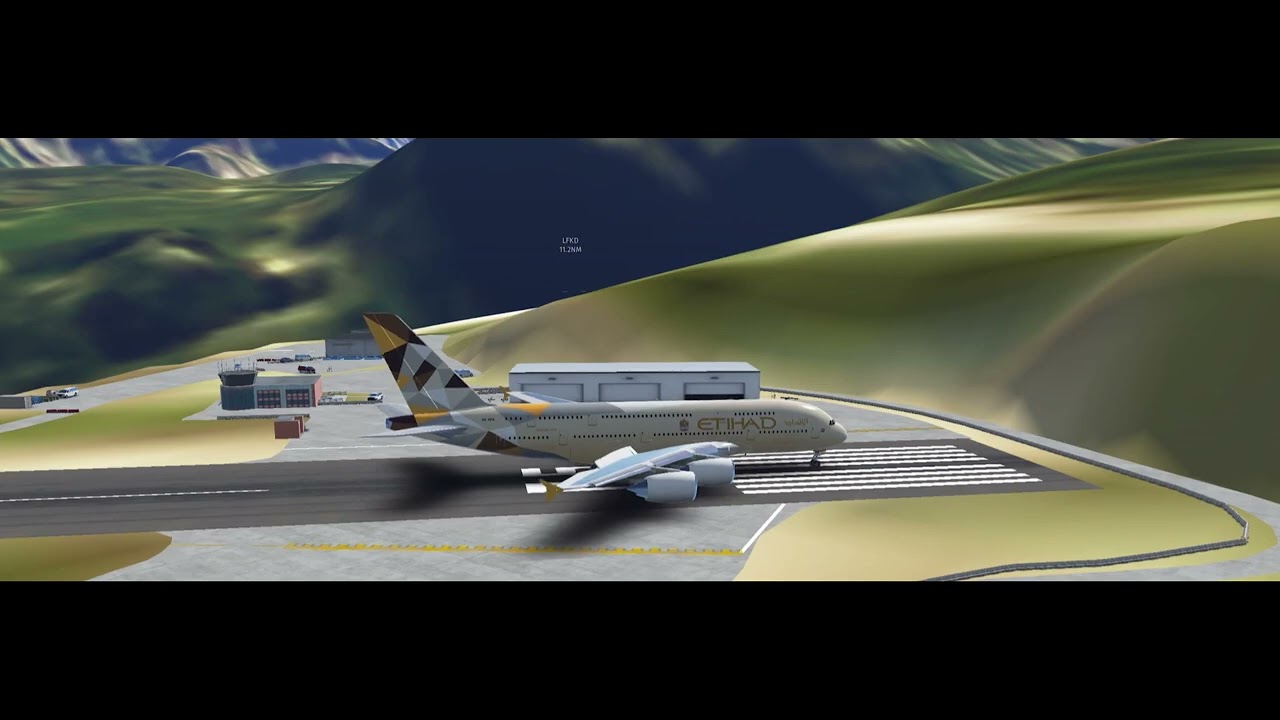 A380 landing for Aaron Rheins at Courchevel - YouTube