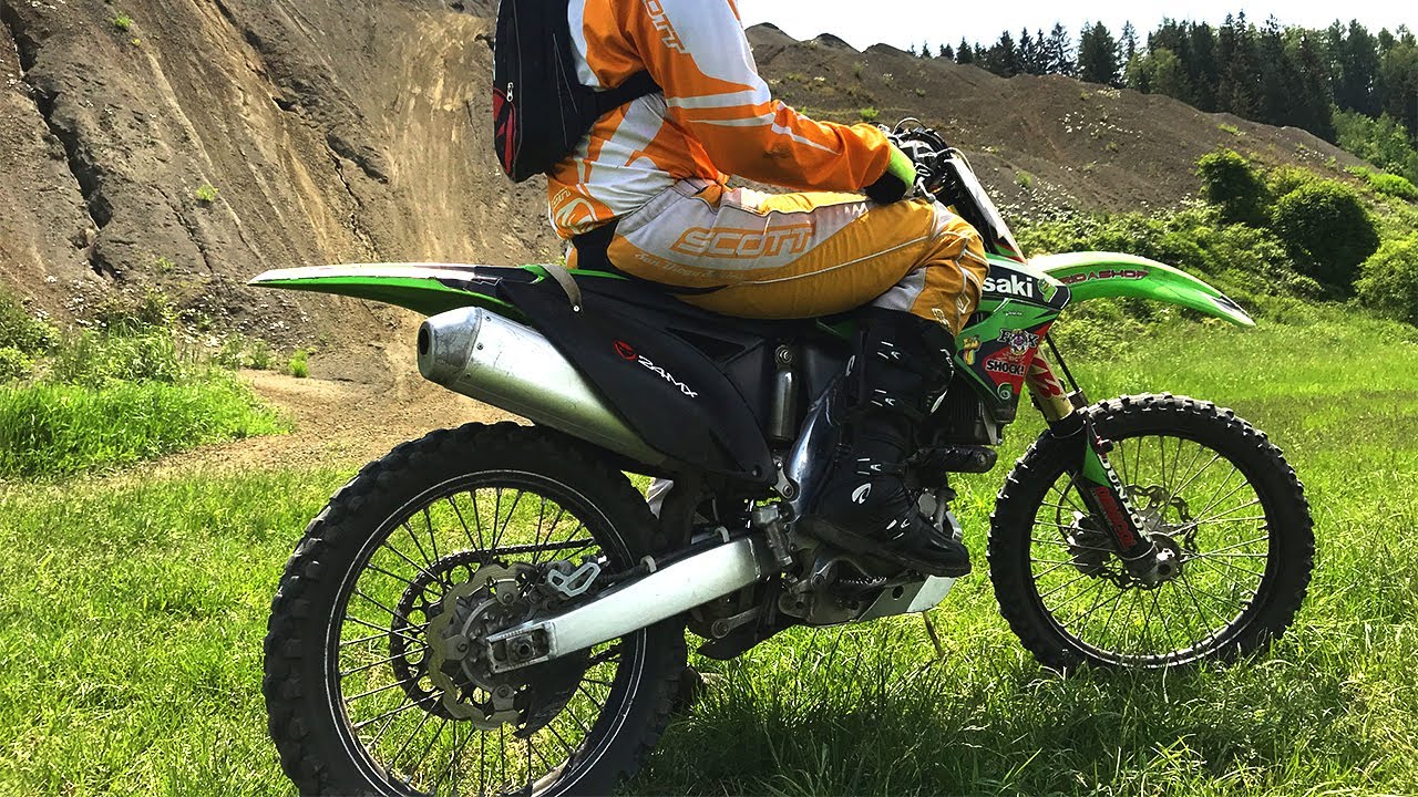 Kawasaki KX250F 2010 - Exhaust SOUND - YouTube