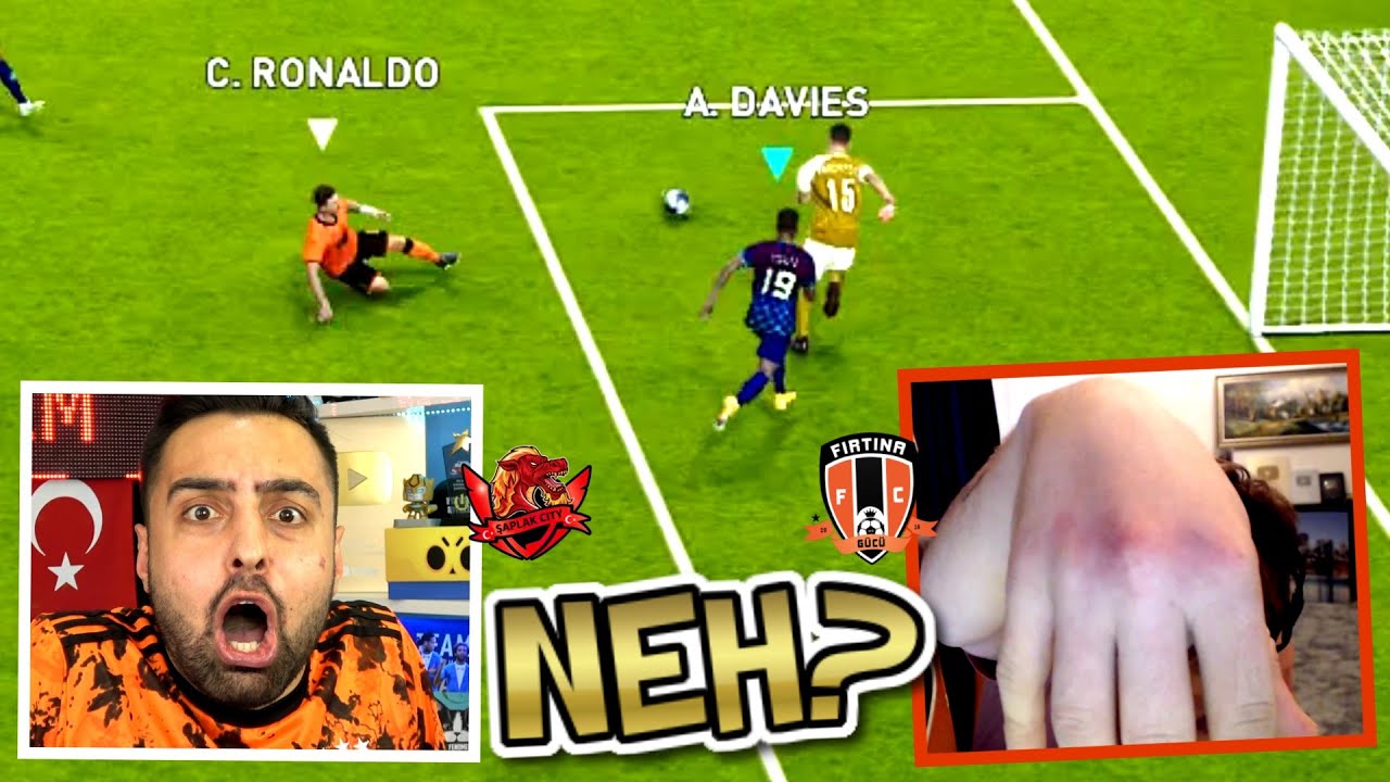 SİNİRDEN ELİNİ VURDU 😱 EMJAN VS ÜMİDİ ! KAPIŞMA PES 2021 - YouTube