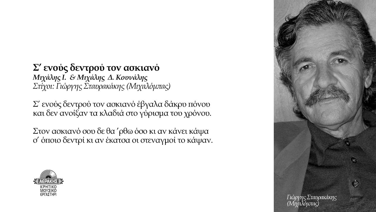 Σ' ΕΝΟΥΣ ΔΕΝΤΡΟΥ ΤΟΝ ΑΣΚΙΑΝΟ - ΜΙΧΑΛΗΣ Ι. & ΜΙΧΑΛΗΣ Δ. ΚΟΥΝΑΛΗΣ ...
