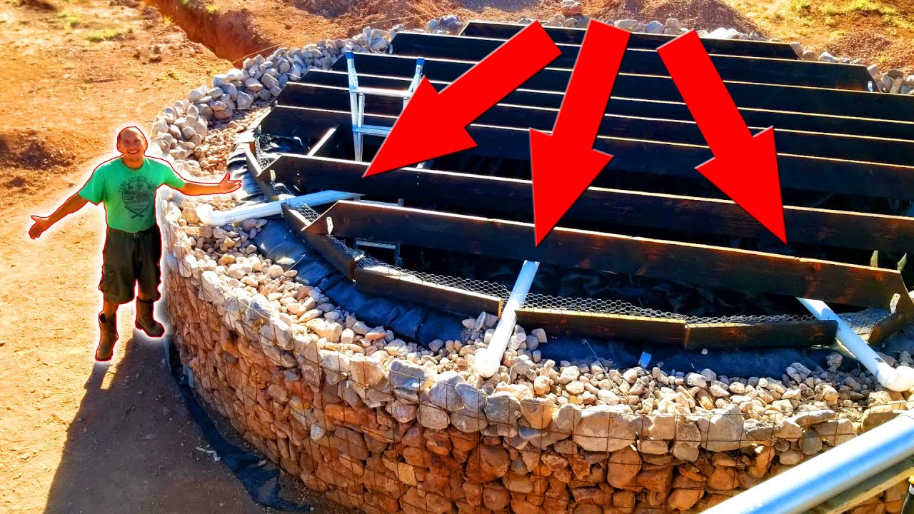 Installing The Plumbing For Our Earthbag Cistern | Making A Javelina ...