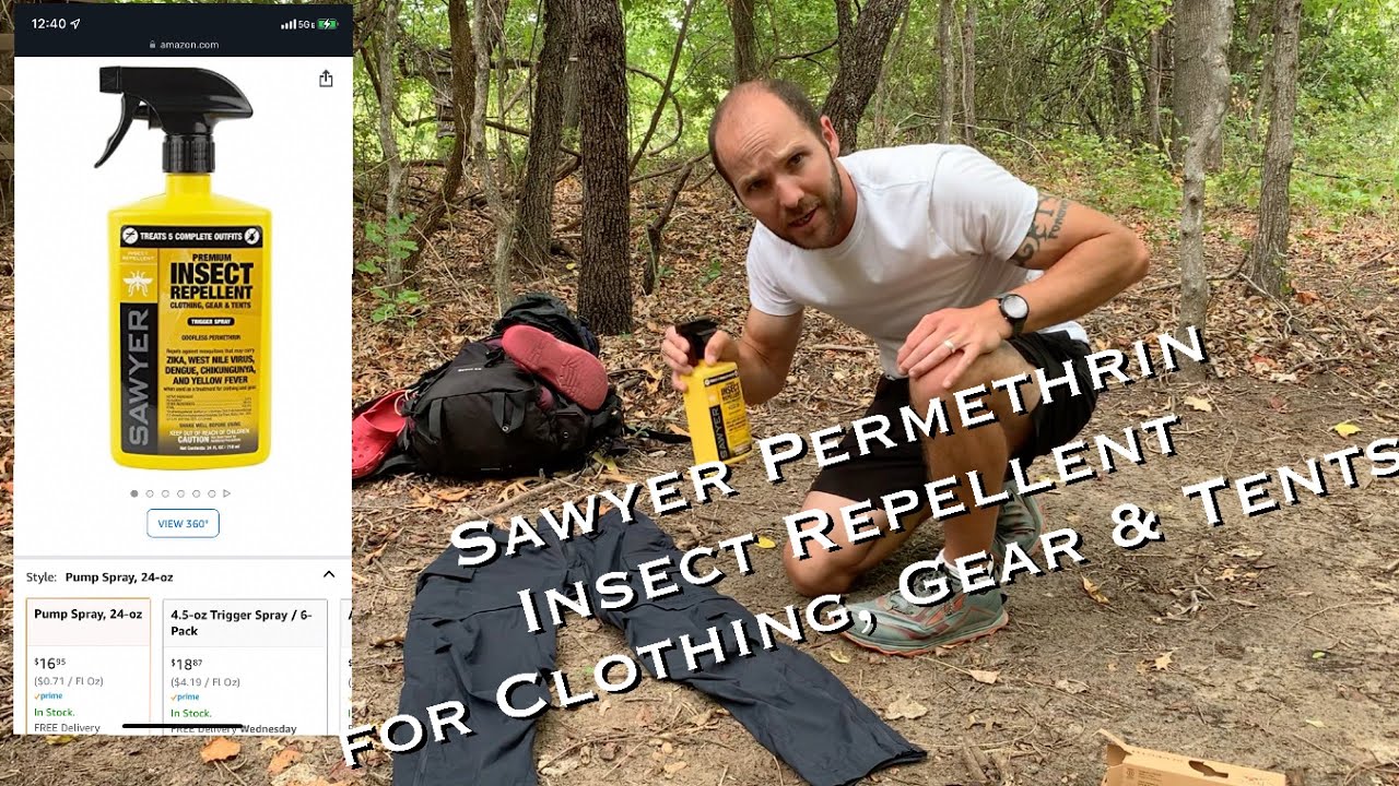 Sawyer Permethrin Insect Repellant for Clothing and Gear - Review - YouTube