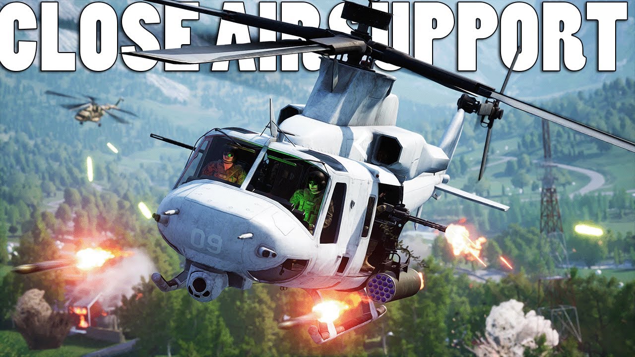 MY FIRST COMBAT FLIGHT WITH HUEY GUNSHIP - Squad CAS Helicopter ...