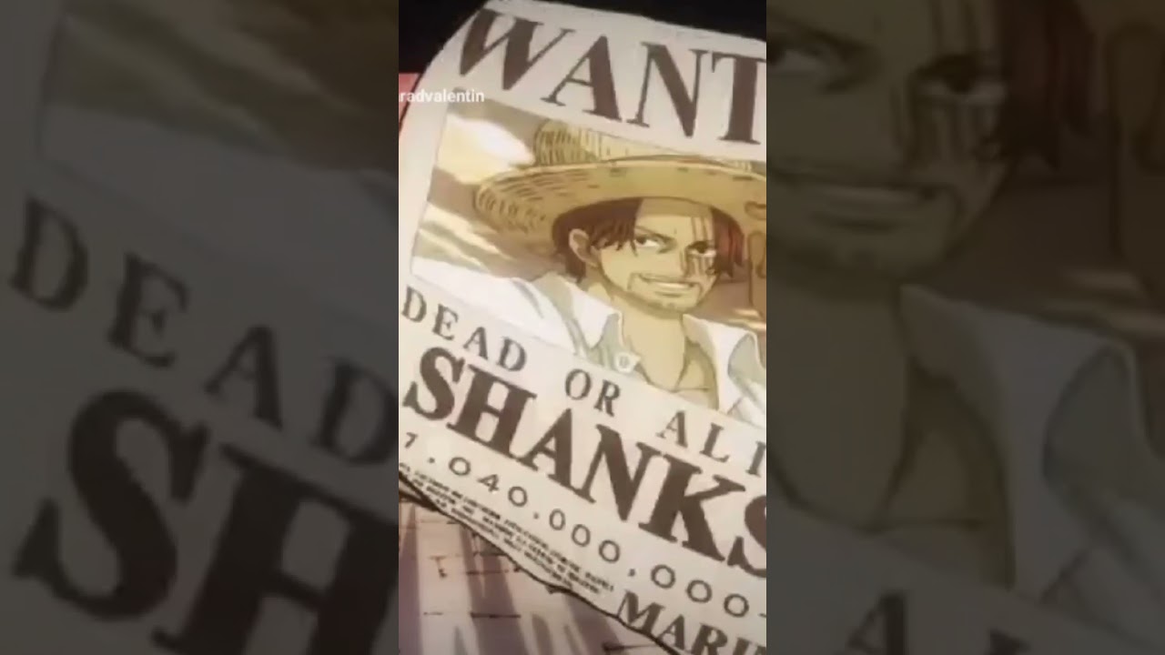 La recompensa de Shanks en el capítulo 1 de #onepiece - YouTube