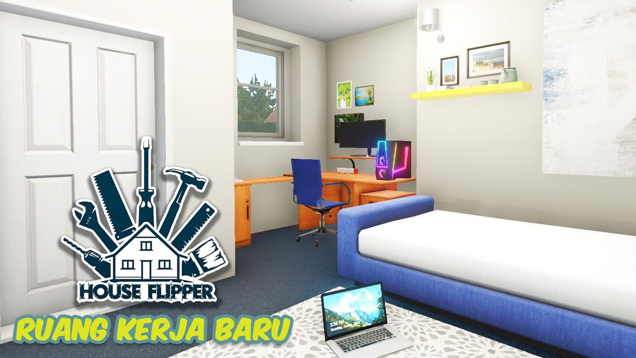 DEKORASI OFFICE DAN BELI RUMAH BARU 🤩 - HOUSE FLIPER INDONESIA - YouTube