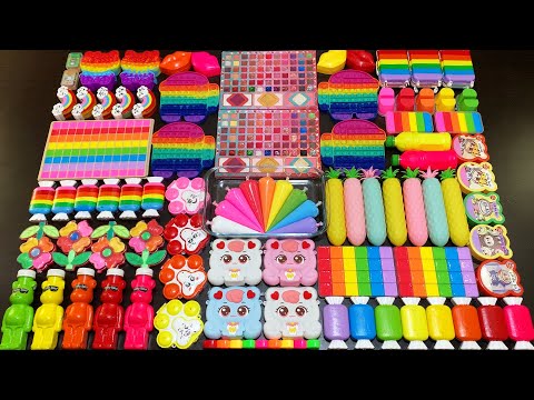 RELAXING WITH CLAY PIPING BAGS VS GLITTER VS MAKEUP ! Mixing Random Things Into Slime #6836