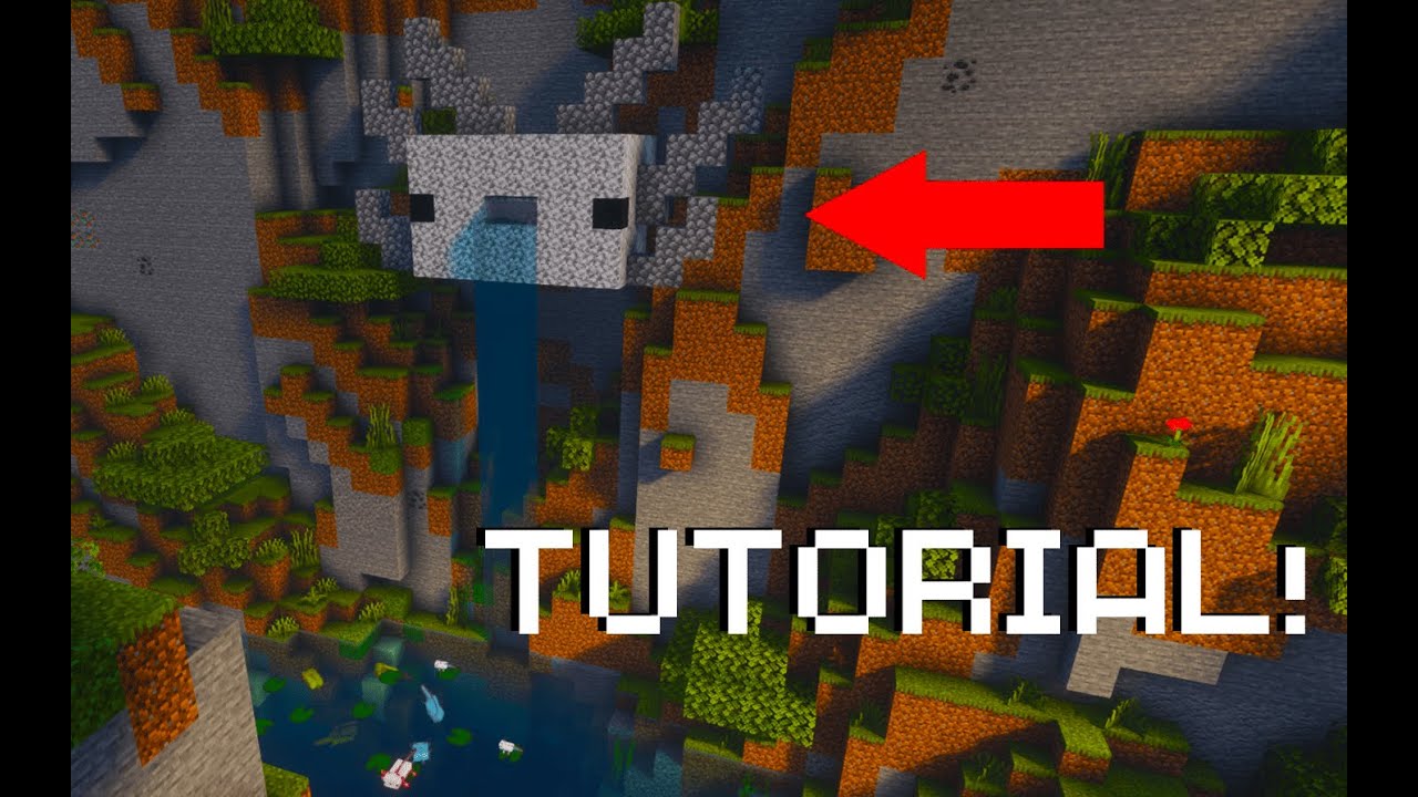 ¡Ajolote Cascada en la Montaña! 🌄🦎💧 Tutorial Épico en Minecraft - YouTube