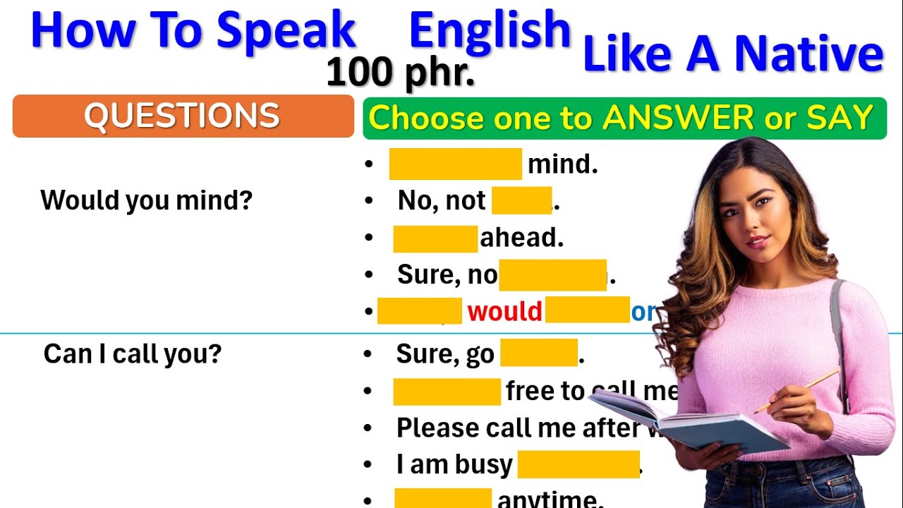 How to SPEAK English Like NATIVE ️ Every day Conversations #americanenglish #learningenglish ...