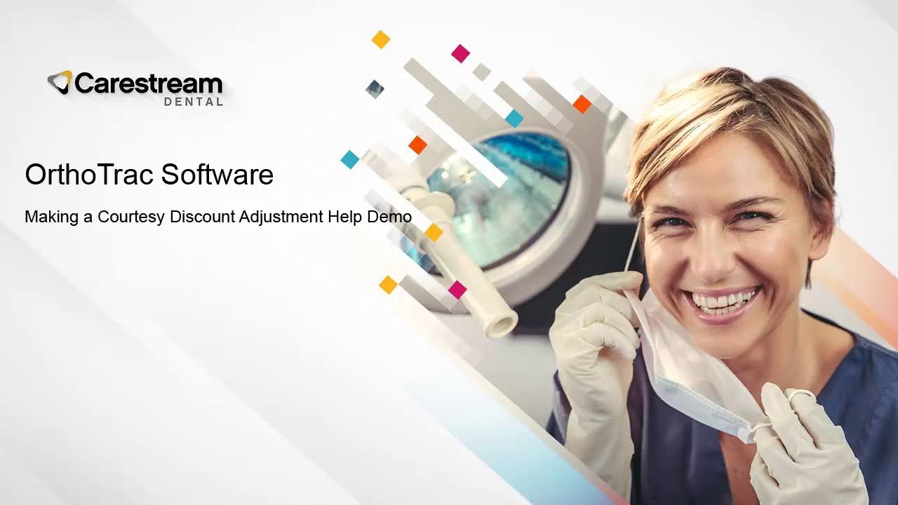 OrthoTrac: Making a Courtesy Discount Adjustment Help Demo - YouTube