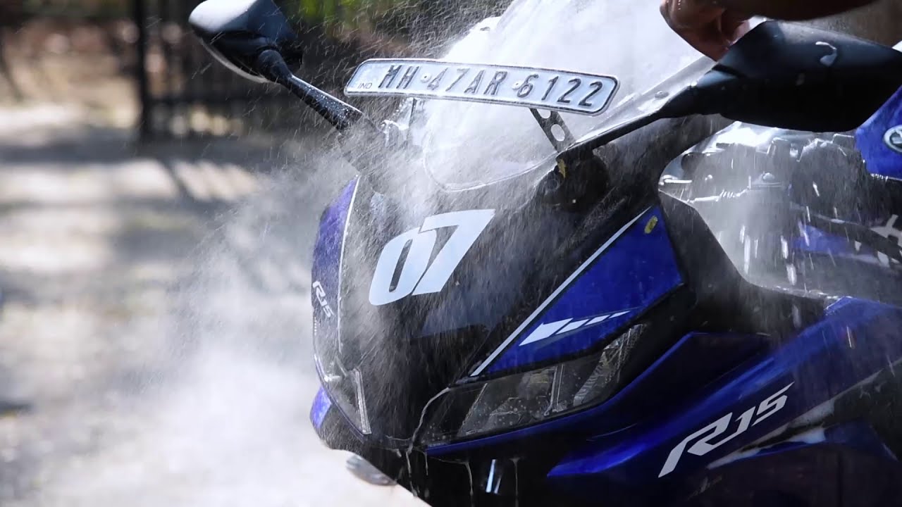 R15 V3 | Motorcycle Wash | Ecomotives | Foam Wash | 3M - YouTube