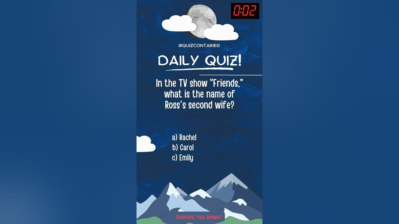 Daily Quiz question: do you know the answer? - YouTube