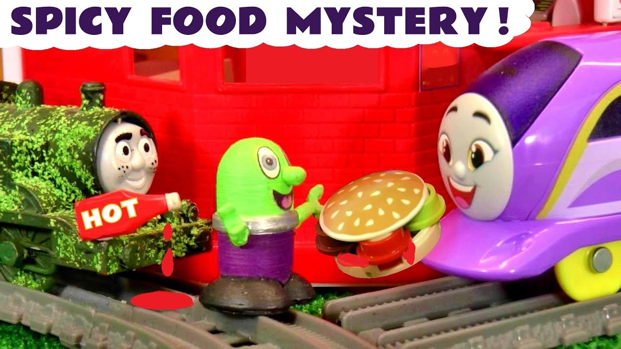 Funlings Spicy Food Mystery with Toy Trains and Tom Moss - YouTube