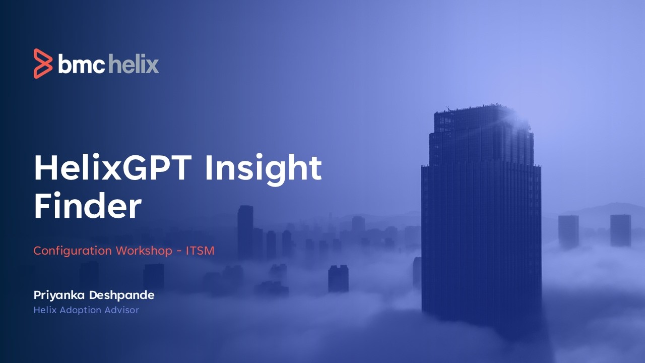 Workshop: Helix Insight Finder - Guided Learning Experiences BMC ...