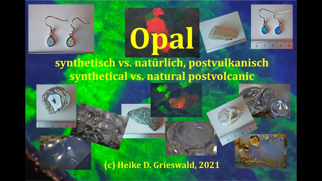 Opal: synthetisch vs. natürlich, postvulkanisch | synthetical vs ...