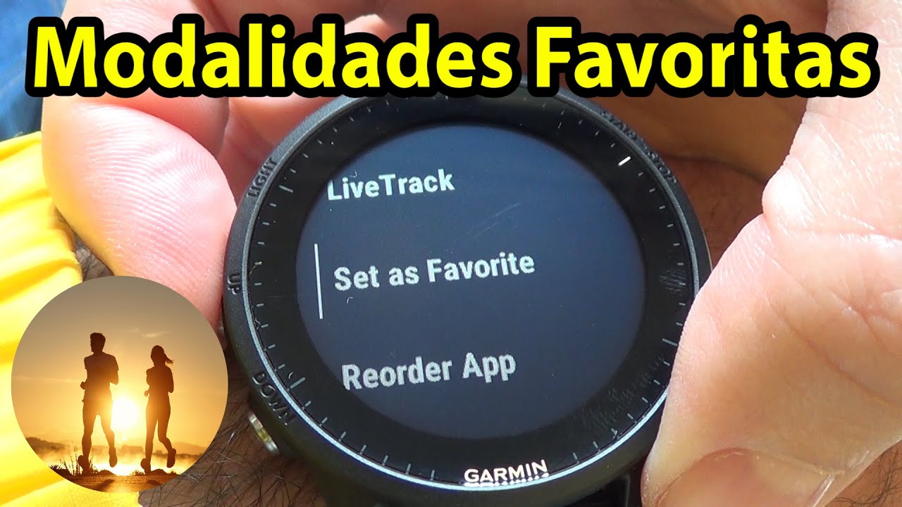 Como setar uma modalidade como favorita no Garmin - YouTube