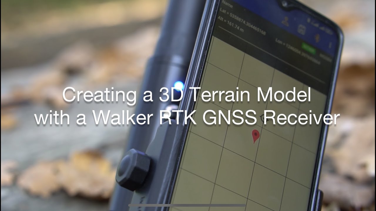 Створення 3D моделі місцевості з ГНСС приймачем Walker RTK - YouTube