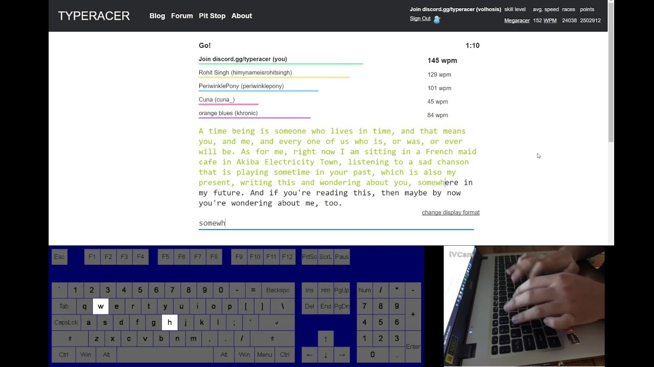 Typing 10 Fingers Typeracer Indonesia Youtube