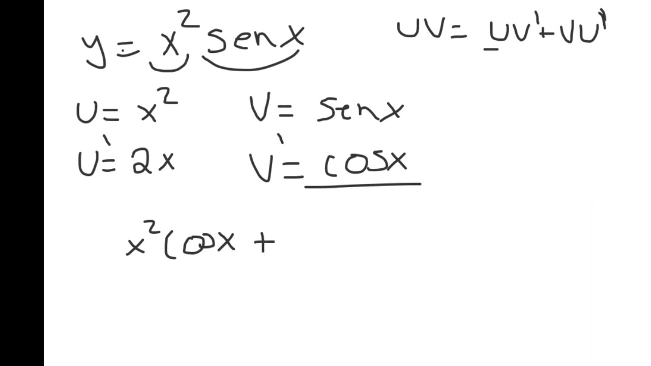 Derivada de y= (x^2)Senx - YouTube