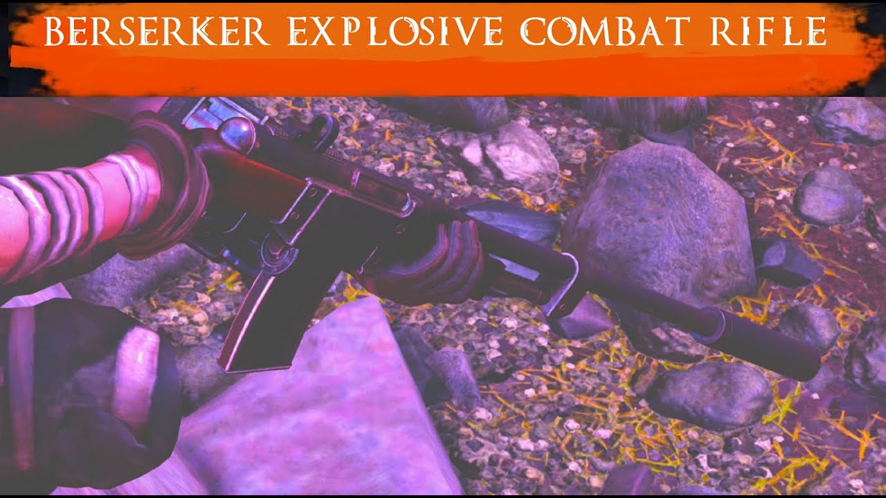 Fallout 76 - Legendary Weapon Test. Berserker Explosive Combat Rifle ...
