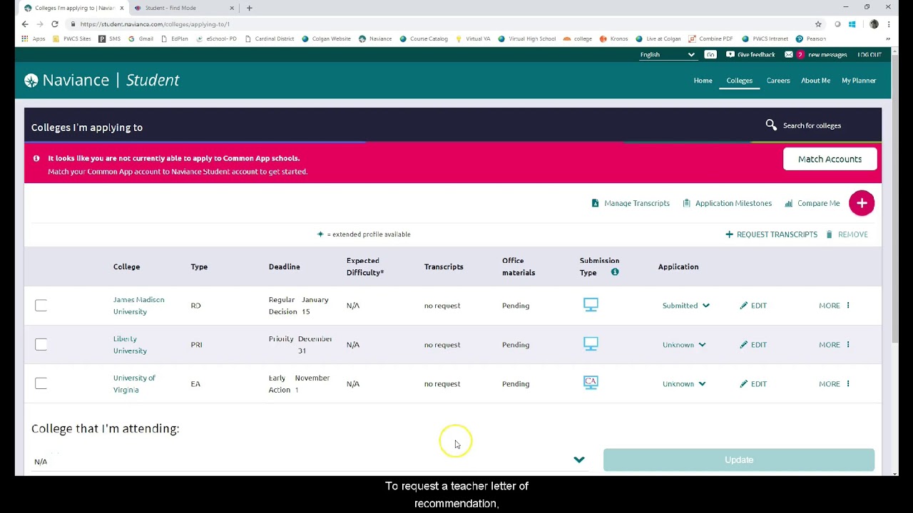 Naviance Tutorial - YouTube