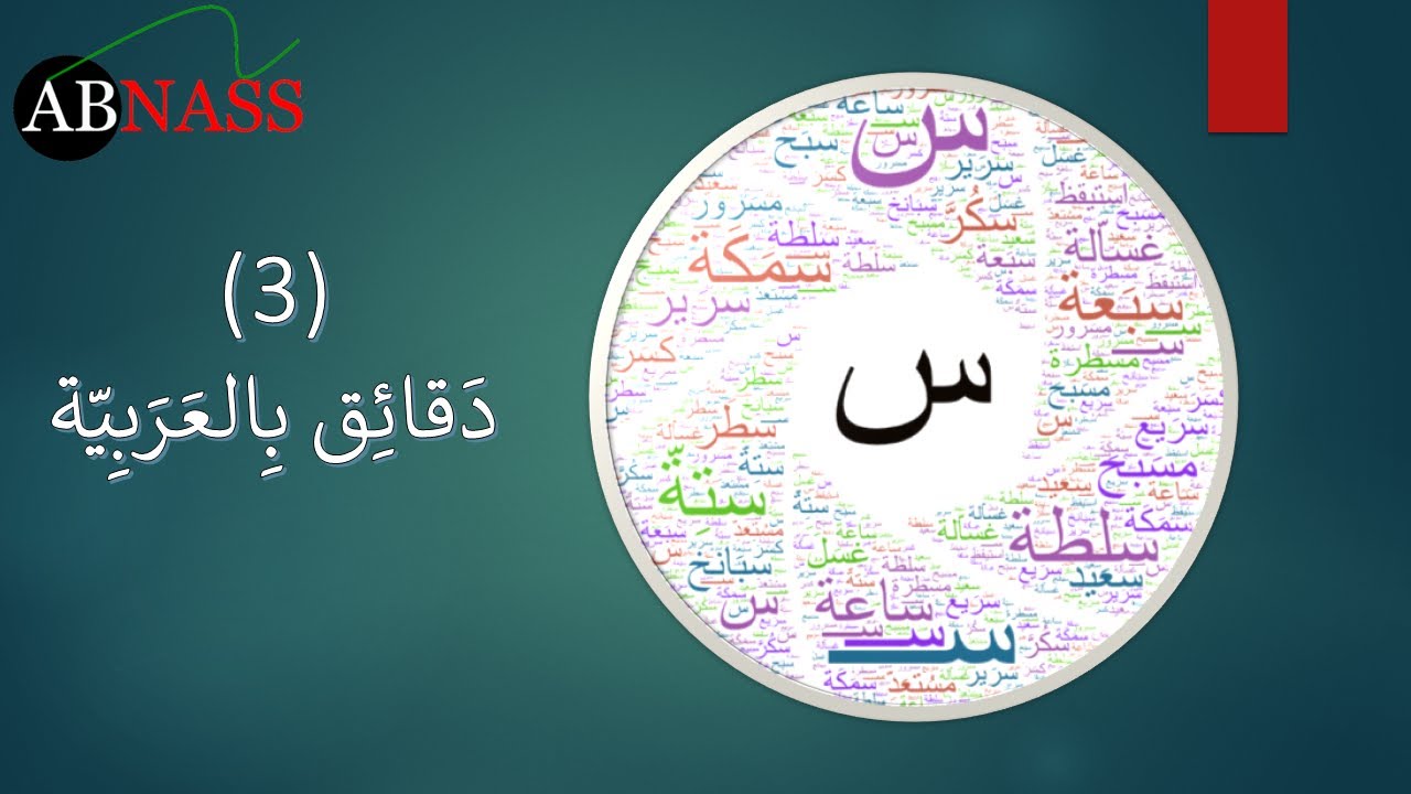 Arabic alphabet: sin - Alphabet arabe: sin - حُروف اللغة العربيّة: حرف ...