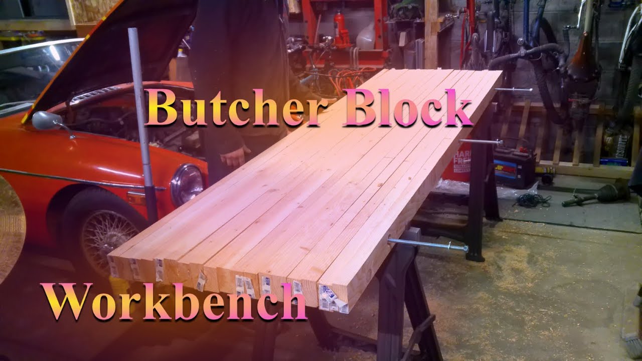 New Workbench Pt. 2: 2x4 Butcher Block - YouTube
