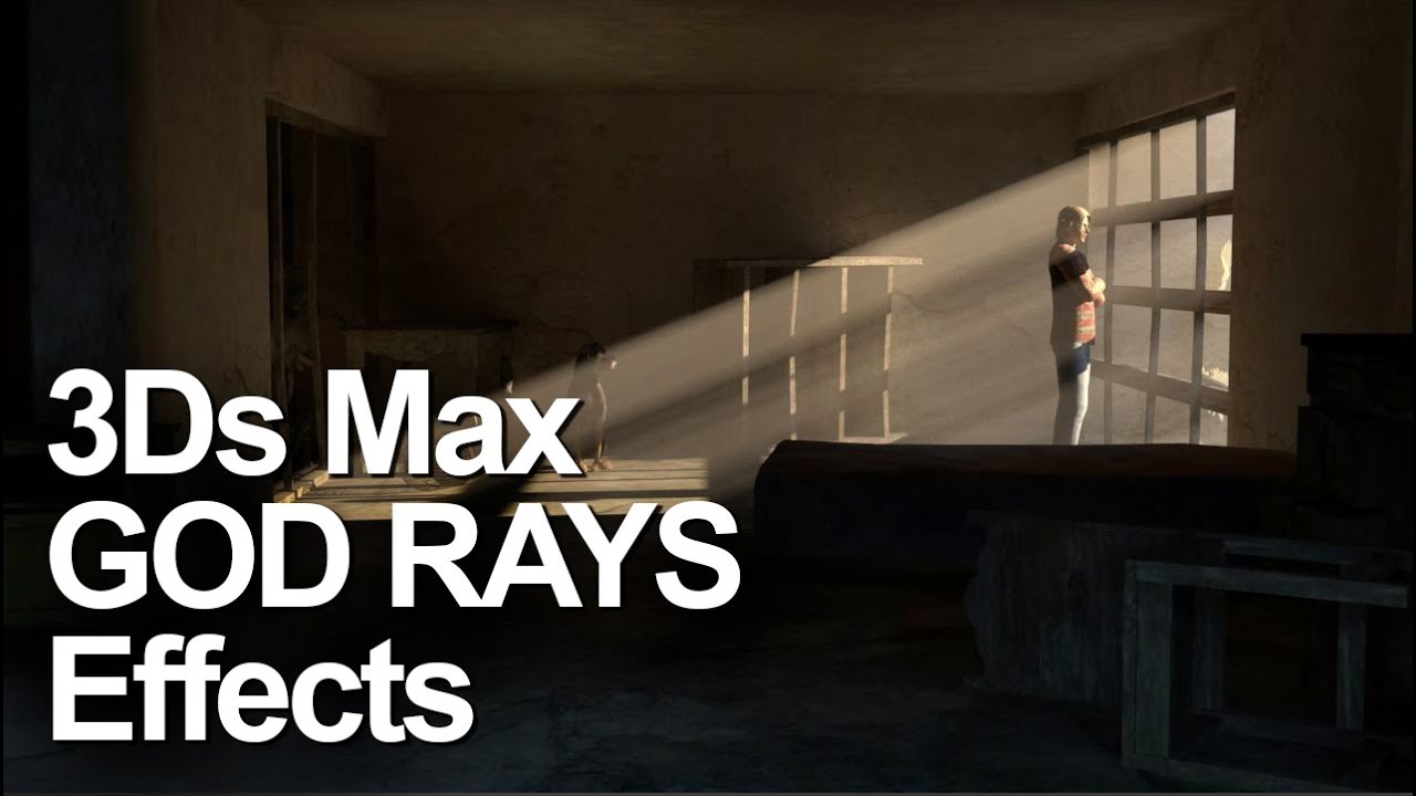 God Rays | V-ray Volumetric Light in 3Ds Max - YouTube