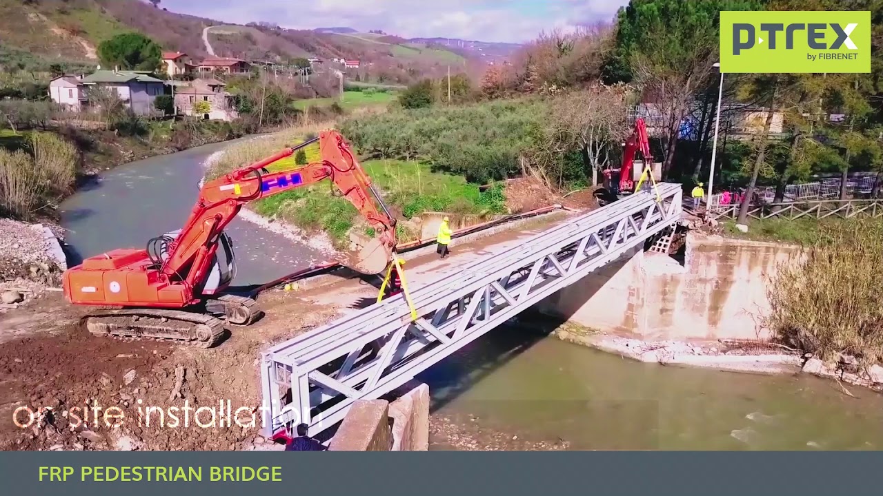 FRP profiles production and FRP pdestrian bridges on site installation ...