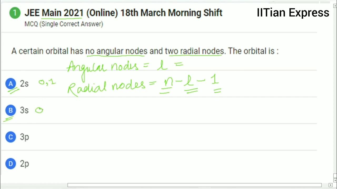 A certain orbital has no angular nodes and two radial nodes.The orbital ...