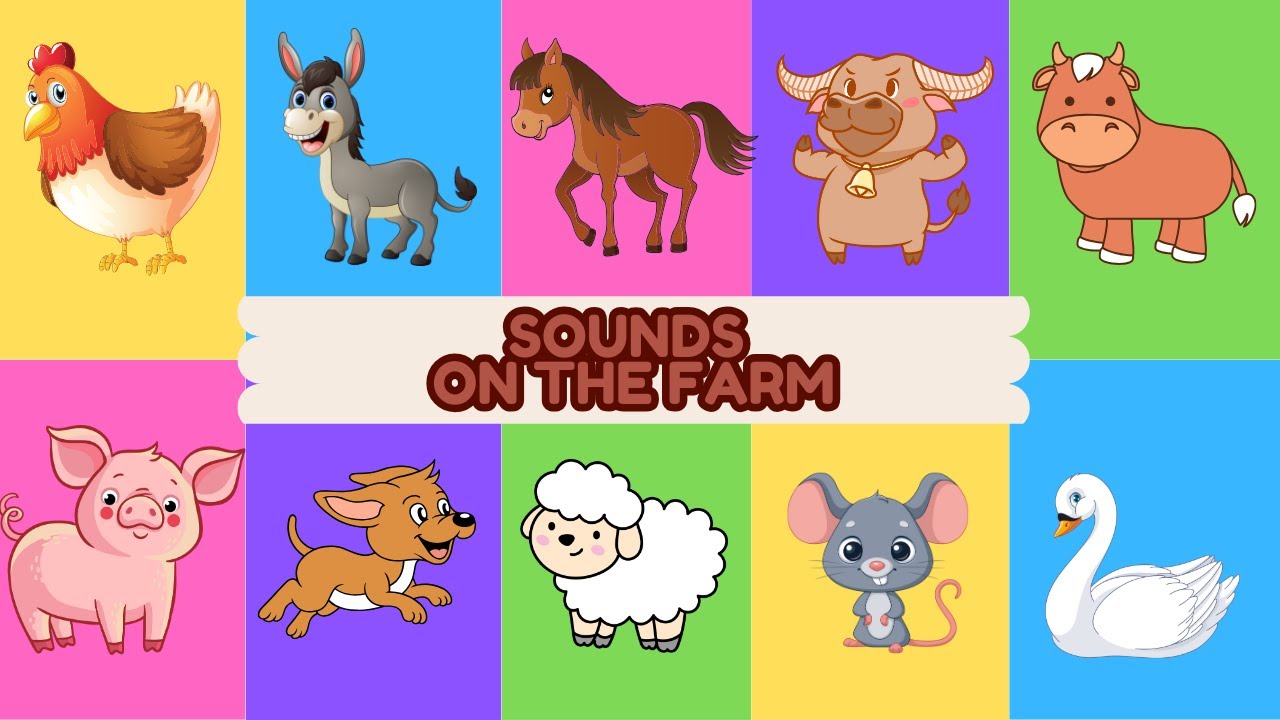 Farm Animal Sounds Song for Kids | Fun Learning with Animal Names ...