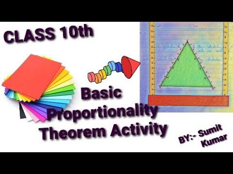 Basic proportionality theorem for a triangle activity class 10th - YouTube