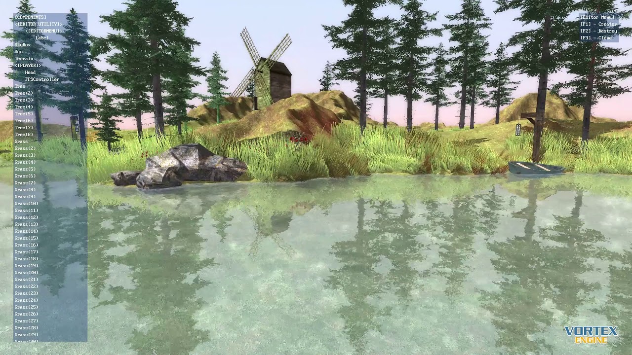 My First Scene & Lights - Vortex Engine - YouTube