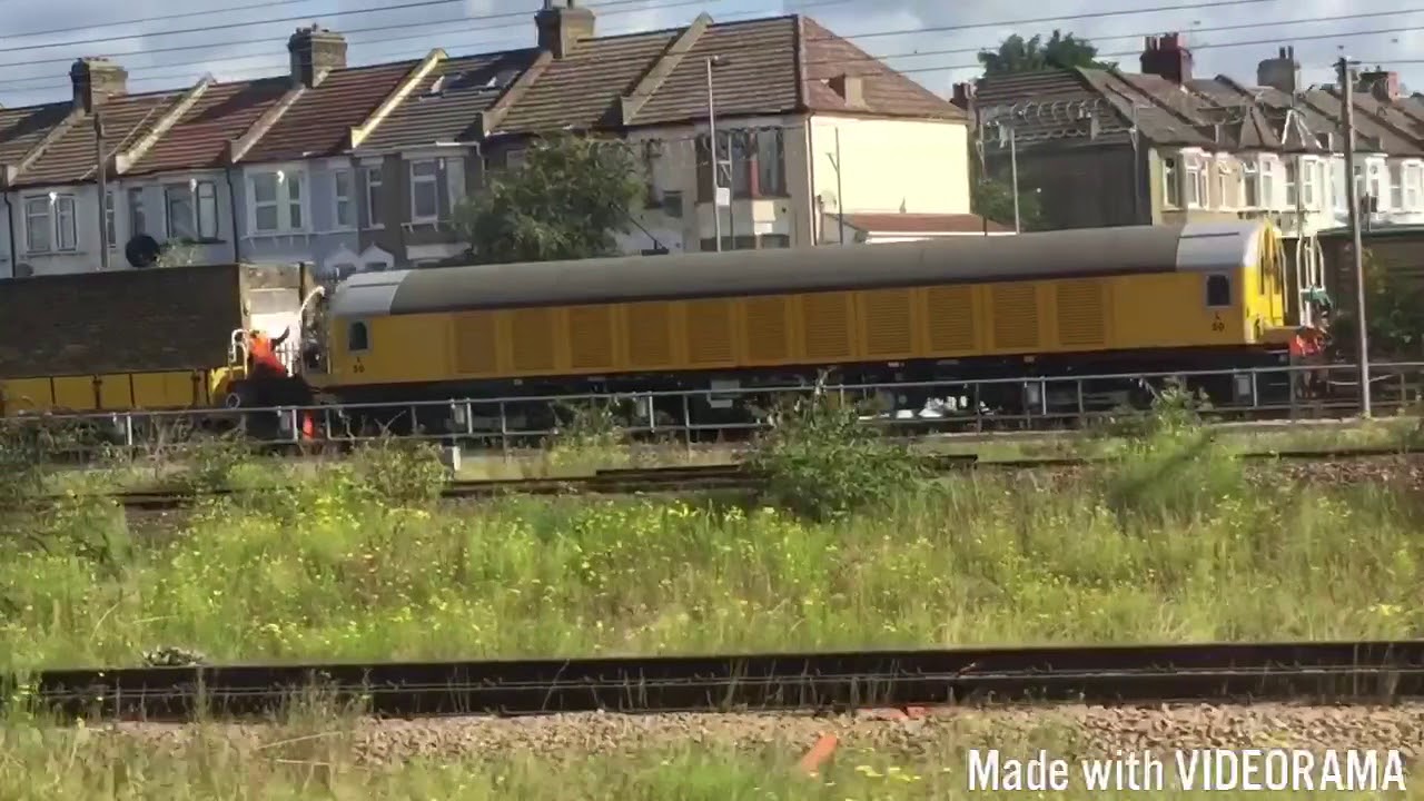 London Underground Engineering Train between Barking and Dagenham East ...